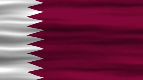 Seamless loop animation of the Qatar fla... | Stock Video | Pond5