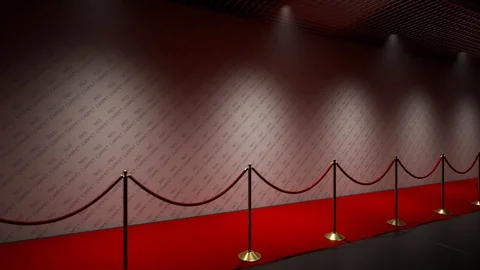 Seamless loop animation of a red carpet ... | Stock Video | Pond5