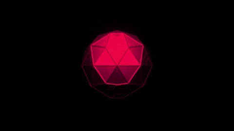 Seamless loop animation red sphere rotat... | Stock Video | Pond5