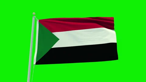 Seamless loop animation of the Sudan fla... | Stock Video | Pond5