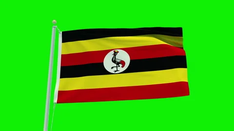 Seamless loop animation of the Uganda fl... | Stock Video | Pond5