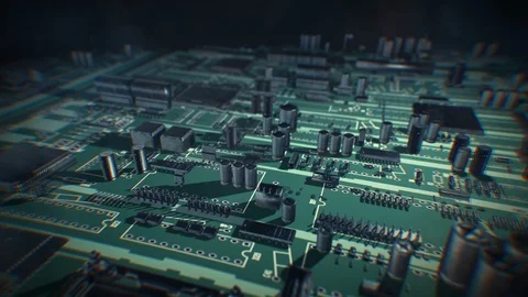 Seamless Loop of Computer CPU and Mother... | Stock Video | Pond5