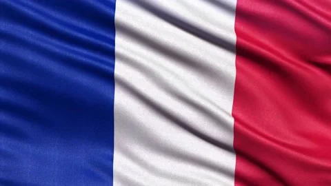 Seamless loop of the France flag waving ... | Stock Video | Pond5