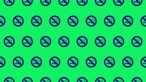 Seamless loop pattern of smoking icons w... | Stock Video | Pond5