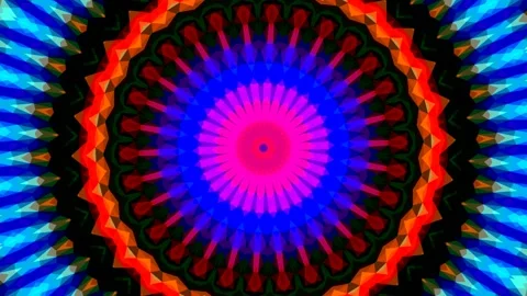 Seamless Loop of Pixel Art Kaleidoscope ... | Stock Video | Pond5