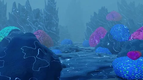 Seamless loop underwater deep sea backgr... | Stock Video | Pond5