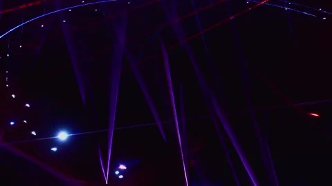 seamless loop video . Abstract neon li... | Stock Video | Pond5