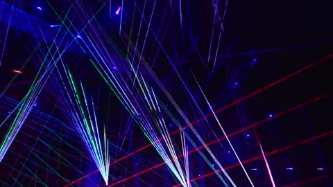 seamless loop video . Abstract neon li... | Stock Video | Pond5