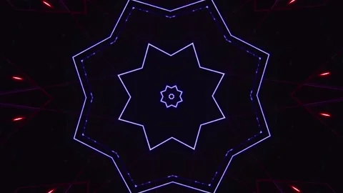 seamless loop video . Abstract neon li... | Stock Video | Pond5