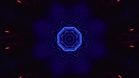 seamless loop video . Abstract neon li... | Stock Video | Pond5