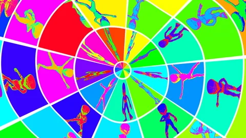 Seamless loopable animation of a rainbow... | Stock Video | Pond5