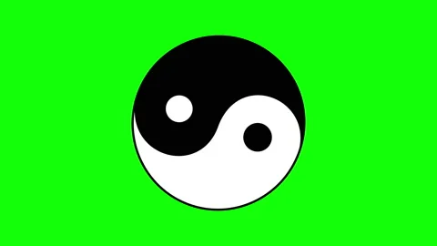 Seamless looped animation of Ying Yang s... | Stock Video | Pond5