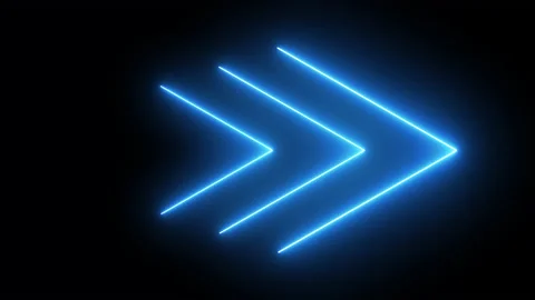 A seamless looping animation of neon arr... | Stock Video | Pond5
