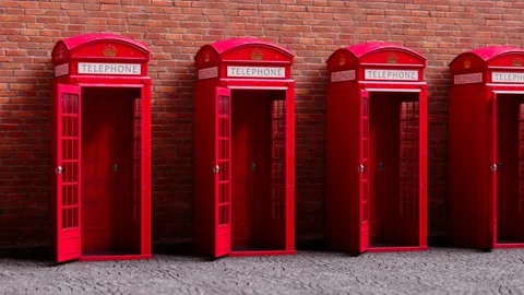 Seamless looping animation with red phon... | Stock Video | Pond5