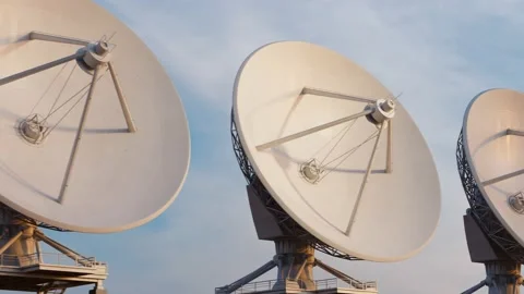 Seamless looping animation of satellite ... | Stock Video | Pond5