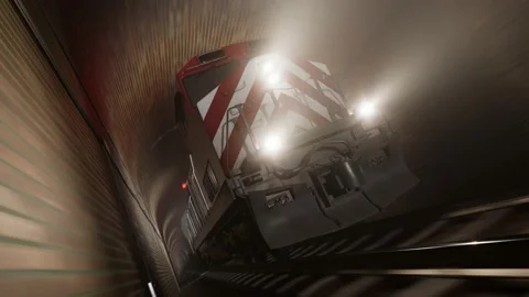 Seamless looping animation of the train ... | Stock Video | Pond5