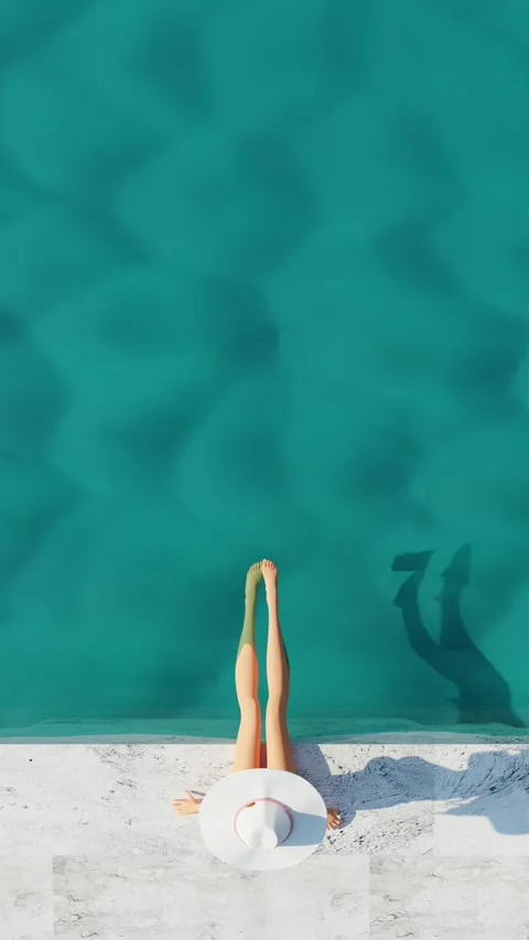 Seamless looping animation of young girl... | Stock Video | Pond5