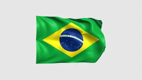 Seamless Looping Brazil Flag Animation | Stock Video | Pond5