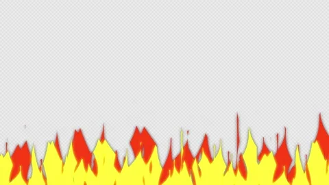 Seamless Looping Cartoon Fire Flames Eff... | Stock Video | Pond5