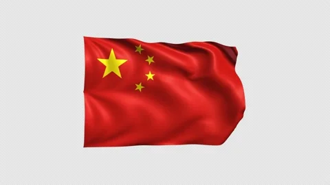 Seamless Looping China Flag Animation | Stock Video | Pond5