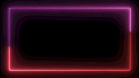 Seamless Looping Neon Frame with Alpha C... | Stock Video | Pond5