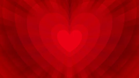Seamless Looping Red Heart Waves Animate... | Stock Video | Pond5