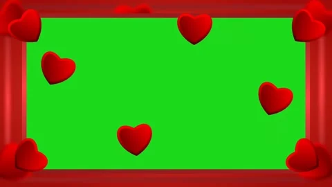 seamless moving heart frame animation wi... | Stock Video | Pond5