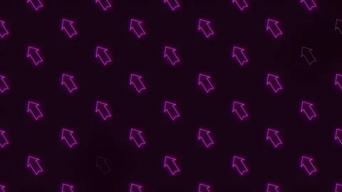 Seamless neon purple arrow pattern in ro... | Stock Video | Pond5