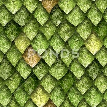 Seamless texture of dragon scales, reptile skin: Royalty Free #107007050