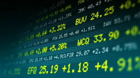 Seamlessly loopable stock exchange data ... | Stock Video | Pond5