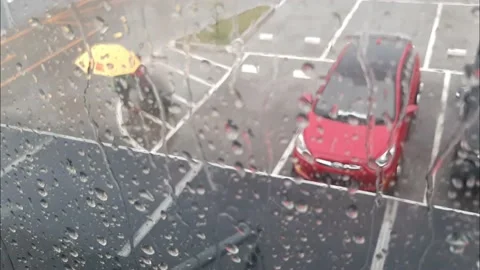 Rain On Window Loop Stock Footage ~ Royalty Free Stock Videos | Pond5