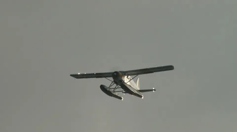 Seaplane, float, pontoon, airplane, plan... | Stock Video | Pond5