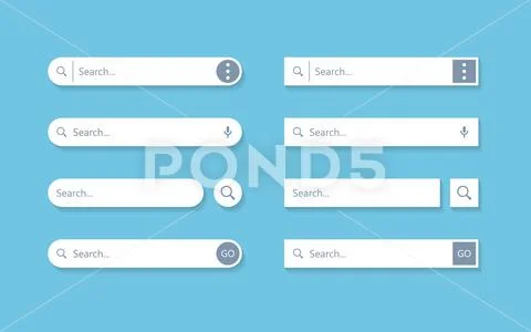 Search bar in flat style. Website address vector illustration on isolated bac ~ Clip Art #195661911
