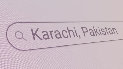 Search Bar Karachi Pakistan | Stock Video | Pond5
