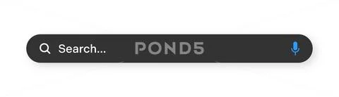 Search bar with round corners. Internet browser engine with search box ...