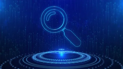 Search Button Text Cyberspace Future Dig... | Stock Video | Pond5