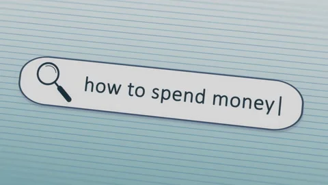 Search engine query how to spend money, ... | Stock Video | Pond5