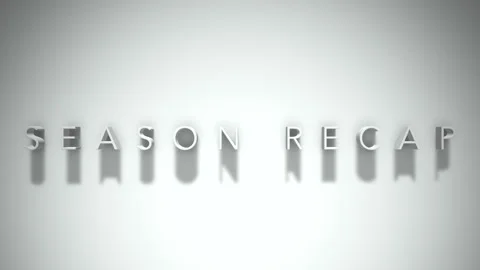 season recap 3D title animation white te... | Stock Video | Pond5