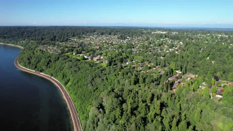 Seattle Broadview Neighborhoods Aerial V... | Stock Video | Pond5