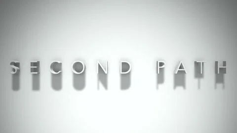 second path 3D title animation with shad... | Stock Video | Pond5