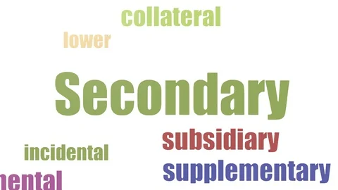 Secondary Word Cloud Animated Isolated O... | Stock Video | Pond5