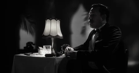 Secret agent writing a letter in a luxur... | Stock Video | Pond5