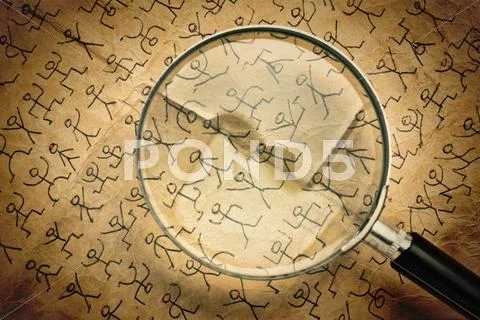 Secret code dancing men Stock Photo ~ Image #44749070