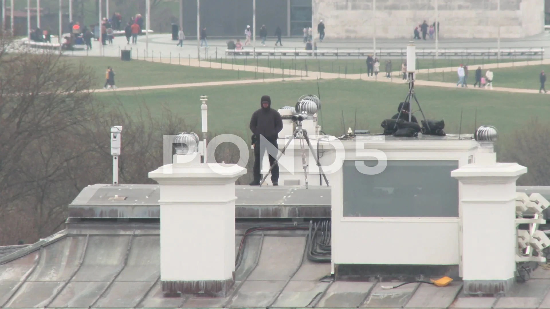 White House Secret Service On Roof