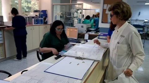 Hospital Secretary Stock Video Footage | Royalty Free Hospital ...