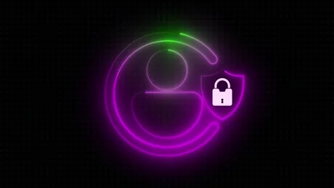 Secure Profile Lock Icon Animation with ... | Stock Video | Pond5