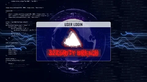 SECURITY BREACH and Earth Connections Ne... | Stock Video | Pond5