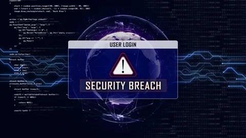 SECURITY BREACH and Earth Connections Ne... | Stock Video | Pond5