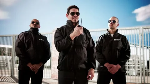 Security Guard Officer Group | Stock Video | Pond5