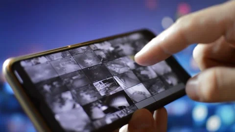 security guard watch cctv surveillance m... | Stock Video | Pond5